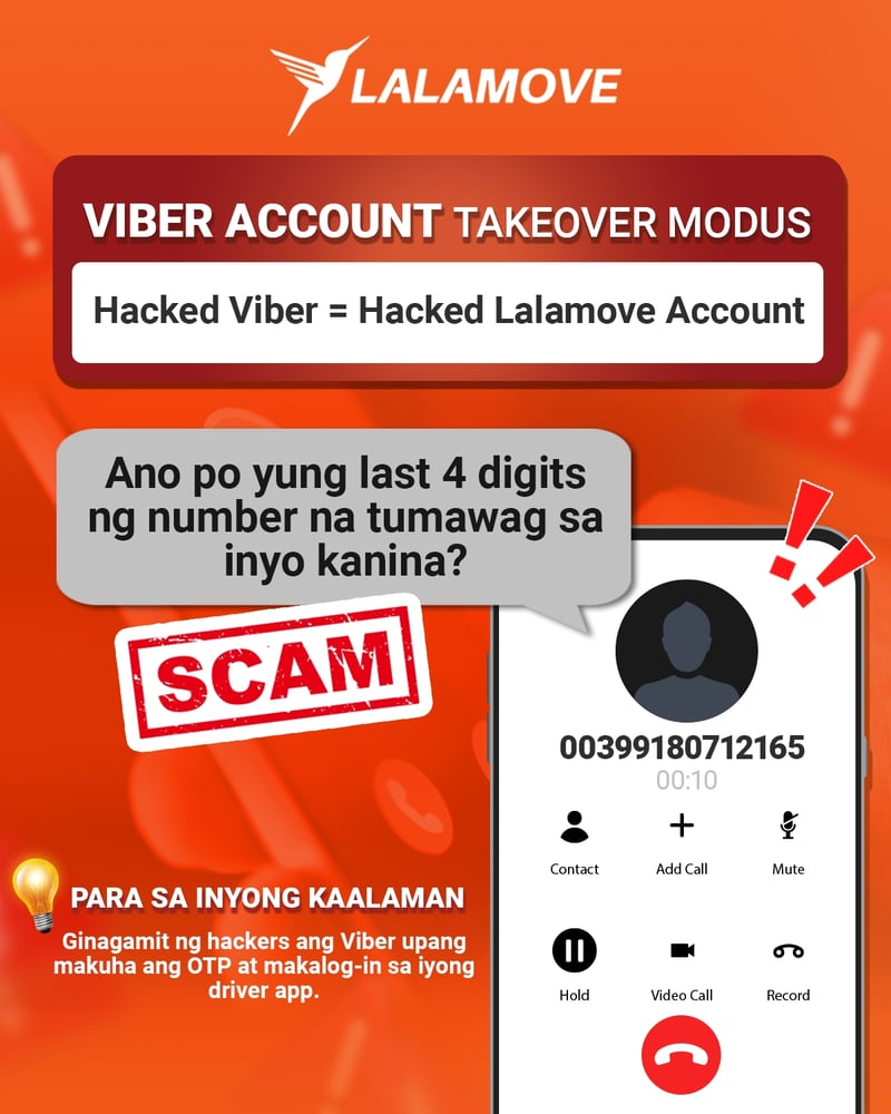 Tagalog Driver Anti Scam | Lalamove Philippines